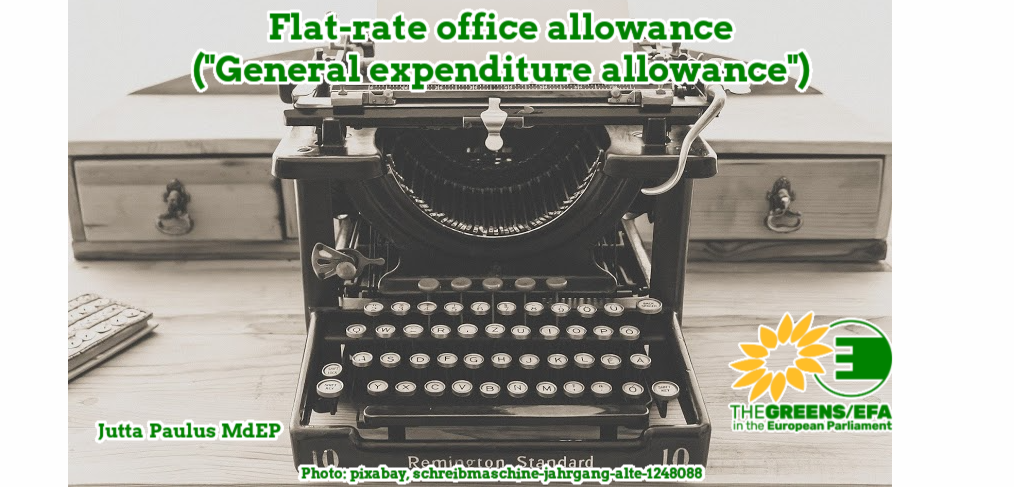 Flat-rate office allowance ("General expenditure allowance") - Jutta Paulus